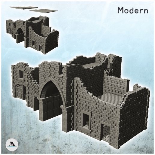 🗺️ Modern urban ruins pack No. 2 - Modern WW2 WW1 World War Diaroma ...
