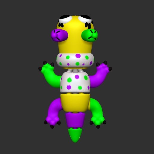 Archivo STL Dandys World Looey Flexi Articulated STL 3D Model Fanart 🗺️ ...