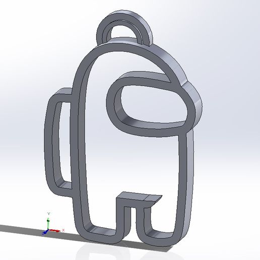 Archivo STL Keychain Among Us 🗝️ ・Modelo para descargar y imprimir en ...