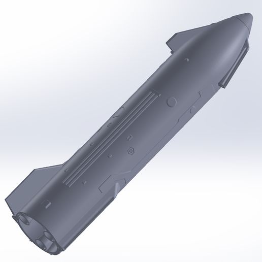 🛰 Space X Starship SN20 Basic Movable Joint Assembly・ STL File for ・Cults