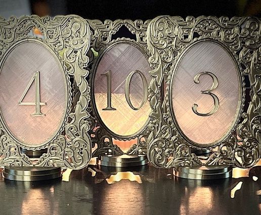 💒 Wedding Table Numbers 2.0・Free STL File for ・Cults