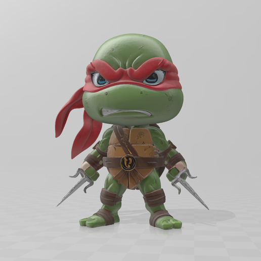 🔫 Raphaello Chibi・ STL File for 3D printing・Cults