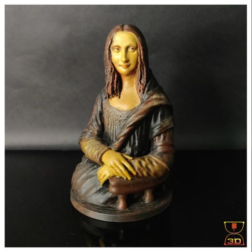 👾 Mona Lisa・ STL File for 3D printing・Cults
