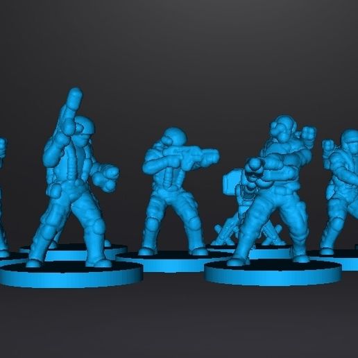 🫡 6MM SCALE COLONIAL MARINES SET MINIATURE MODELS FOR SCIFI GAMES EPIC ...
