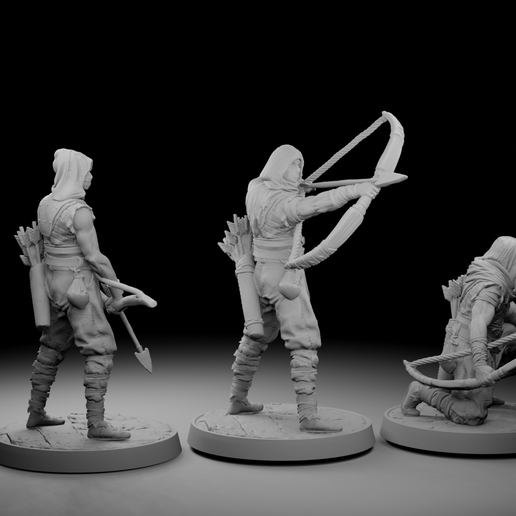 Файл STL Bandit Scouts Trio – STL Models for 3D Printing 👾 ・3D-печатная ...