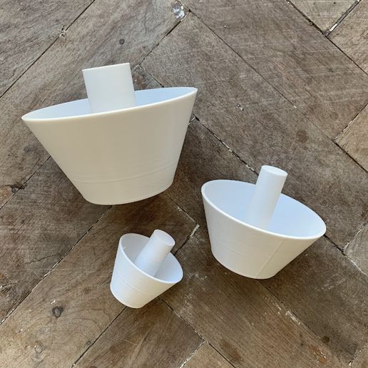 🥖 Cones Perfect Edges Cups Ceramic Clay Modeling Clay Cups・ STL File ...