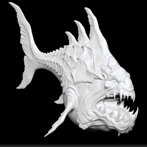 STL file Fish monster 🐠 ・3D print design to download・Cults