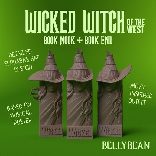 🧙‍♀️ Wicked Witch of The West I Bookend + Booknook I Accessories I ...