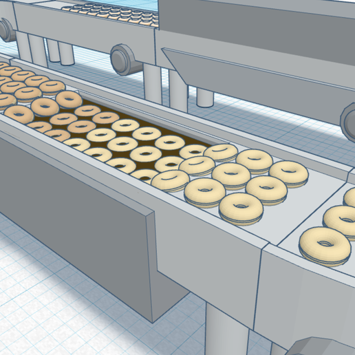 🍩 HO SCALE DOUGHNUT SHOP with complete interior・ STL File for 3D ...