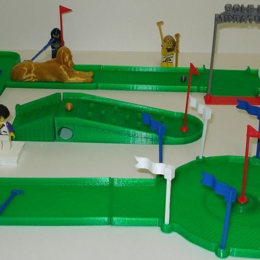 🕳️ GOLF-IN-MINIATURE : The Desktop 18 Hole Miniature Golf Course・Free ...