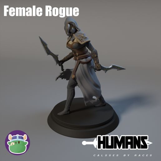 ♀️ Female Human Rogue・ STL File for 3D printing・Cults