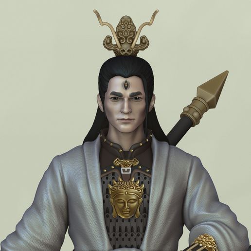 3D file Erlang - The Sacred Divinity - Black Myth Wukong stl 3d print 🧸 ...