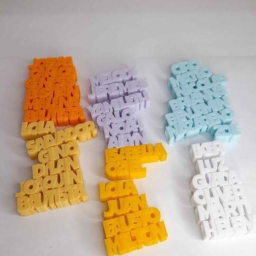 ️ Pack of pencil toppers with names - Letter M・ STL File for 3D ...