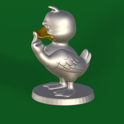 🦆 Middle Finger Duck STL for 3D Printing - Humorous Desk Toy・ STL File ...