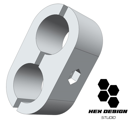 STL file 26mm pipe Clamp 🗜️ ・3D printing idea to download・Cults