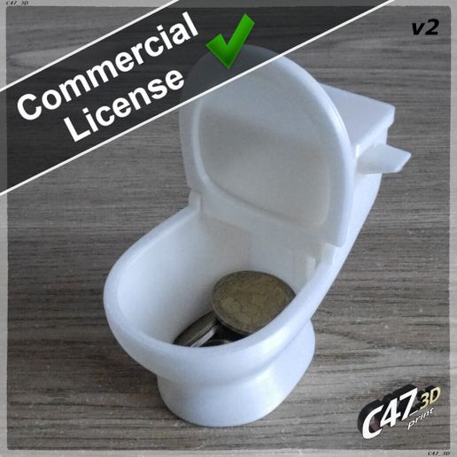 🏦 Crappy Piggy Bank V2 - Commercial License・ STL File for 3D printing・Cults