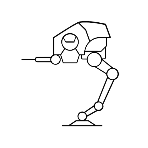 ⭐ Star wars art 5 (at-st)・Free STL File for 3D printing・Cults