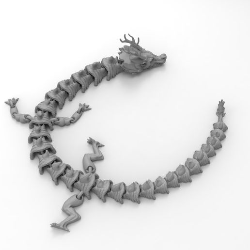 🐉 Majestic Eastern Dragon – Articulated Flexi・Free STL File for 3D ...