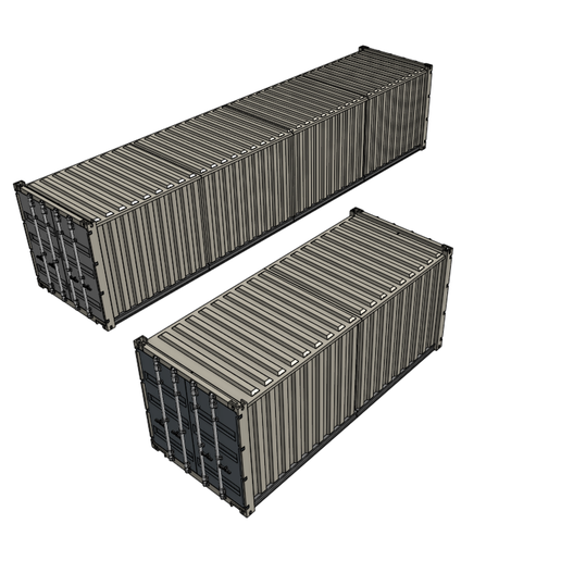 🚢 1/14 Scale 40ft & 20ft Shipping Containers・ 3D File for 3D printing・Cults