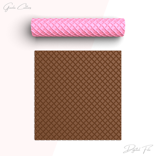🧷 Leather Fabric Texture Roller For Polymer Clay, Leather Clay Texture ...
