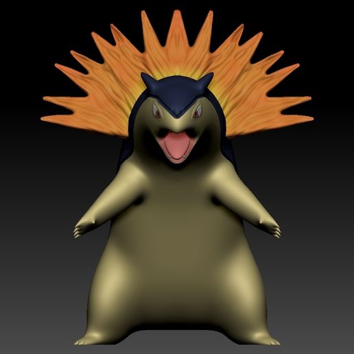 🐉 Typhlosion・ STL File for ・Cults