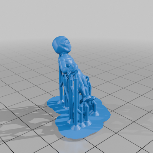 👽 Graylien Gray Alien Abductor War Party・Free 3D File for ・Cults
