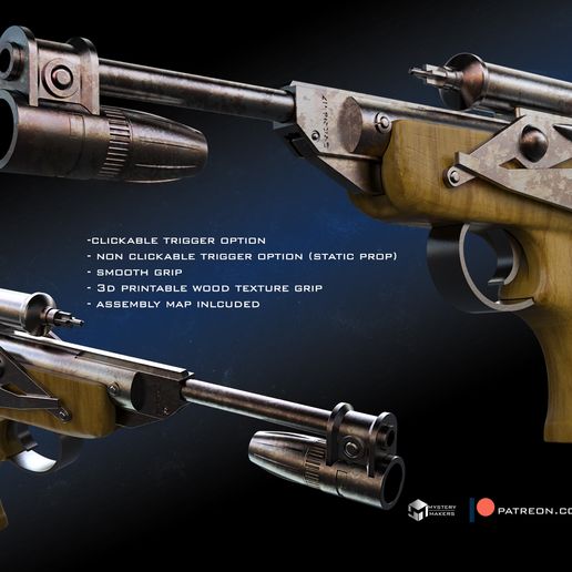 N5's blaster with functional trigger・ 3D File for 3D printing・Cults