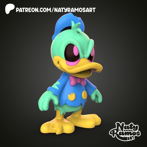 🦆 DONALD DUCK CHIBI ZOMBIE・ STL File for 3D printing・Cults