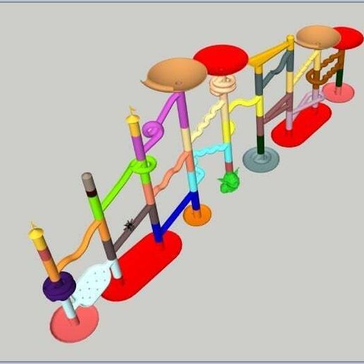 Free STL file Marble Run 25 mm Column 🏃 ・Model to download and 3D print ...