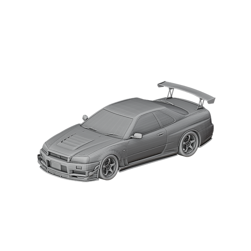 🚗 Nissan GTR R34 VSPEC 3D Print Ready Model・ STL File for 3D printing・Cults