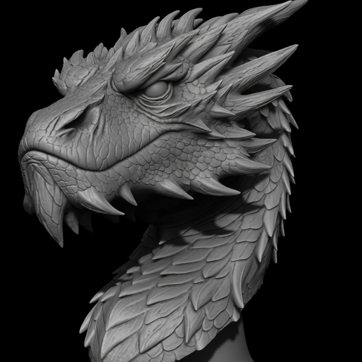 👤 Smaug Bust・ STL File for 3D printing・Cults