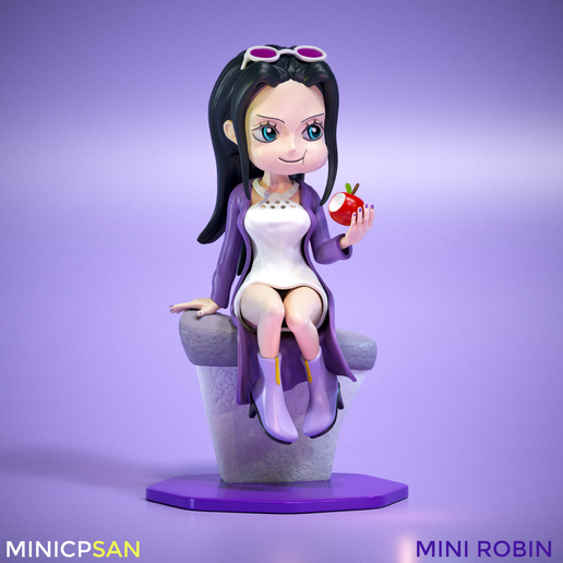 3D file Mini Nico Robin Stampede Outfit 02 - One Piece Anime Figure ...