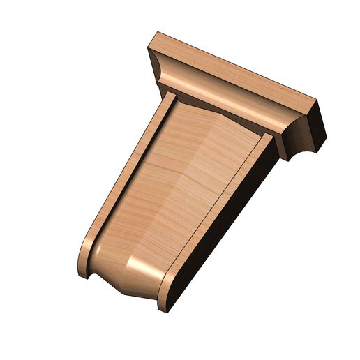 STL file Tapered carved facetes Colonial decorative corbel and bracket ...