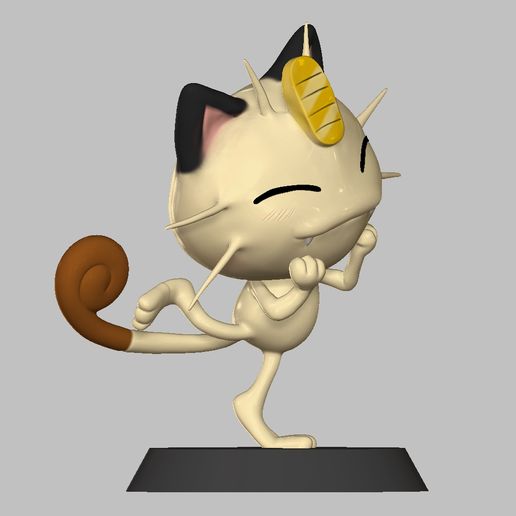 STL file Personalized Pokemon Meowth 🐉 ・3D printable model to download ...