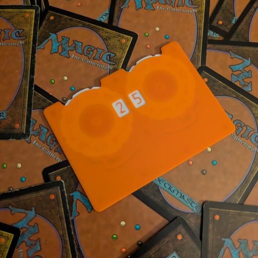 🎩 MTG Life Counter Card・Free STL File for 3D printing・Cults