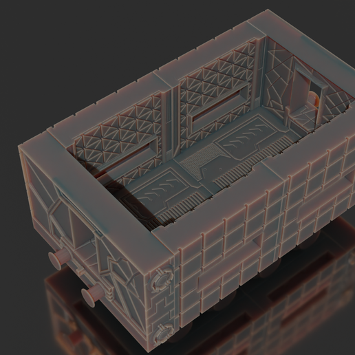 🚆 Sci fi Train - OpenLOCK・ STL File for 3D printing・Cults