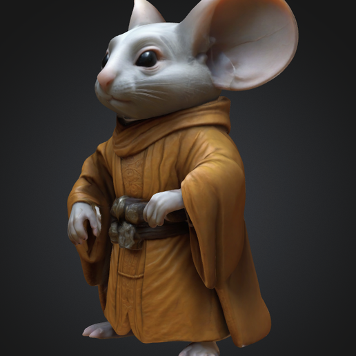Free STL file Mouse Monk DND miniature 🐁 (OBJ)・3D printable object to ...