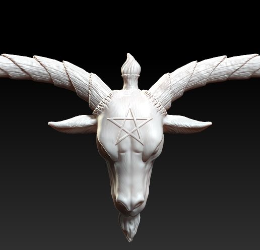 Fichier STL Baphomet head 3d print ready 🚩 (OBJ)・Modèle à imprimer en 3D à télécharger・Cults