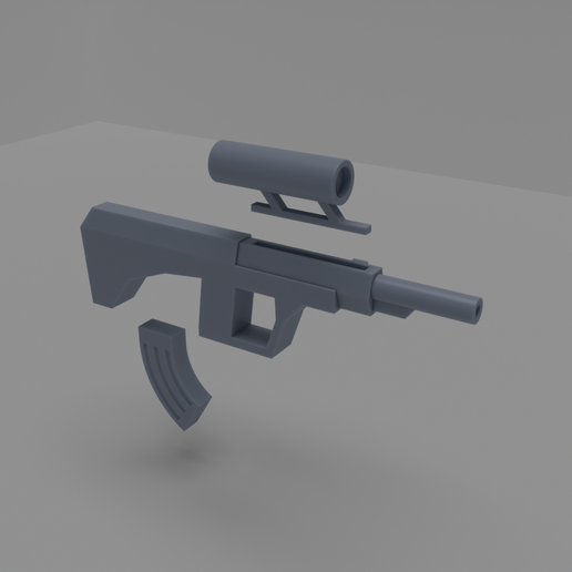STL file Unturned Augewehr replica - AUG low poly 🧸 ・Design to download ...