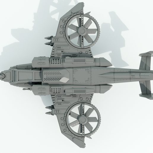 💂 Stryga-Pattern Gunship・ 3D File for ・Cults