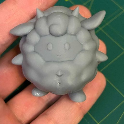 3D print Palworld 01 Lamball Fanart • made with Photon Mono 2・Cults