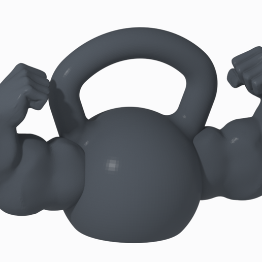 🐉 Buff Kettlebell – Muscular Fitness Figurine | 3D Printable STL・ STL ...