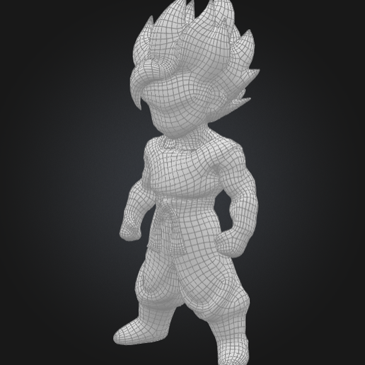STL file Gohan ssj2 chibi 👾 ・3D printable model to download・Cults