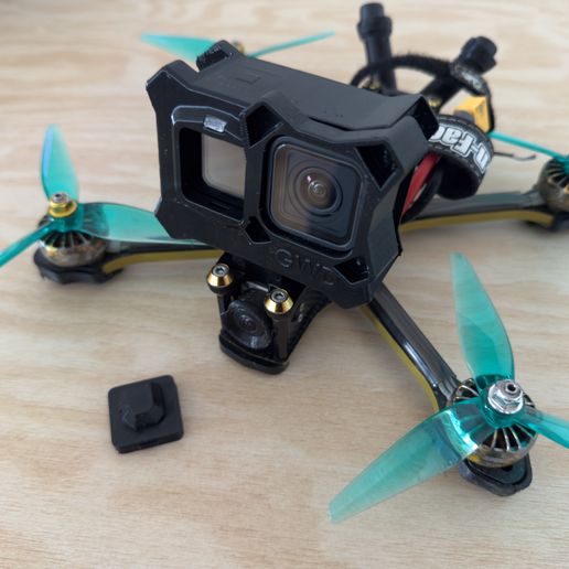 🔌 TBS Source ONE || GoPro 9-13 mount || 12 degree・ STL File for 3D ...