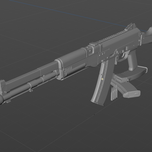 🗺️ Soviet AK-107 rifle 3D model material-1・ OBJ File for 3D printing・Cults