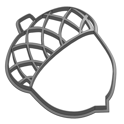 🍪 Acorn Cookie Cutter・ STL File for ・Cults