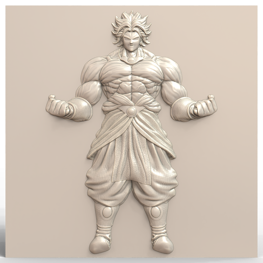 STL file 3D Model STL File for CNC Router/Laser & 3D Printer Broly 📁 ...