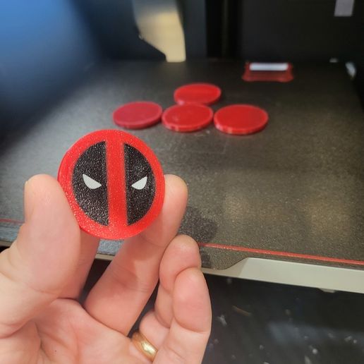 🃏 Deadpool Poker Chip・Free STL File for 3D printing・Cults