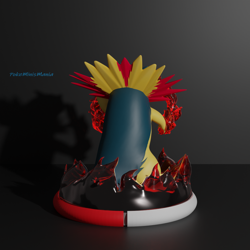 🐉 Typhlosion pokemon 3D print model・ STL File for ・Cults