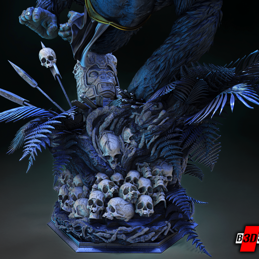 Archivo 3D B3DSERK Plazo de mayo de 2023: Escultura Gorilla Grood 1/6 ...